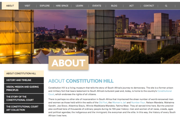 Constitution Hill launches new website – Constitution Hill