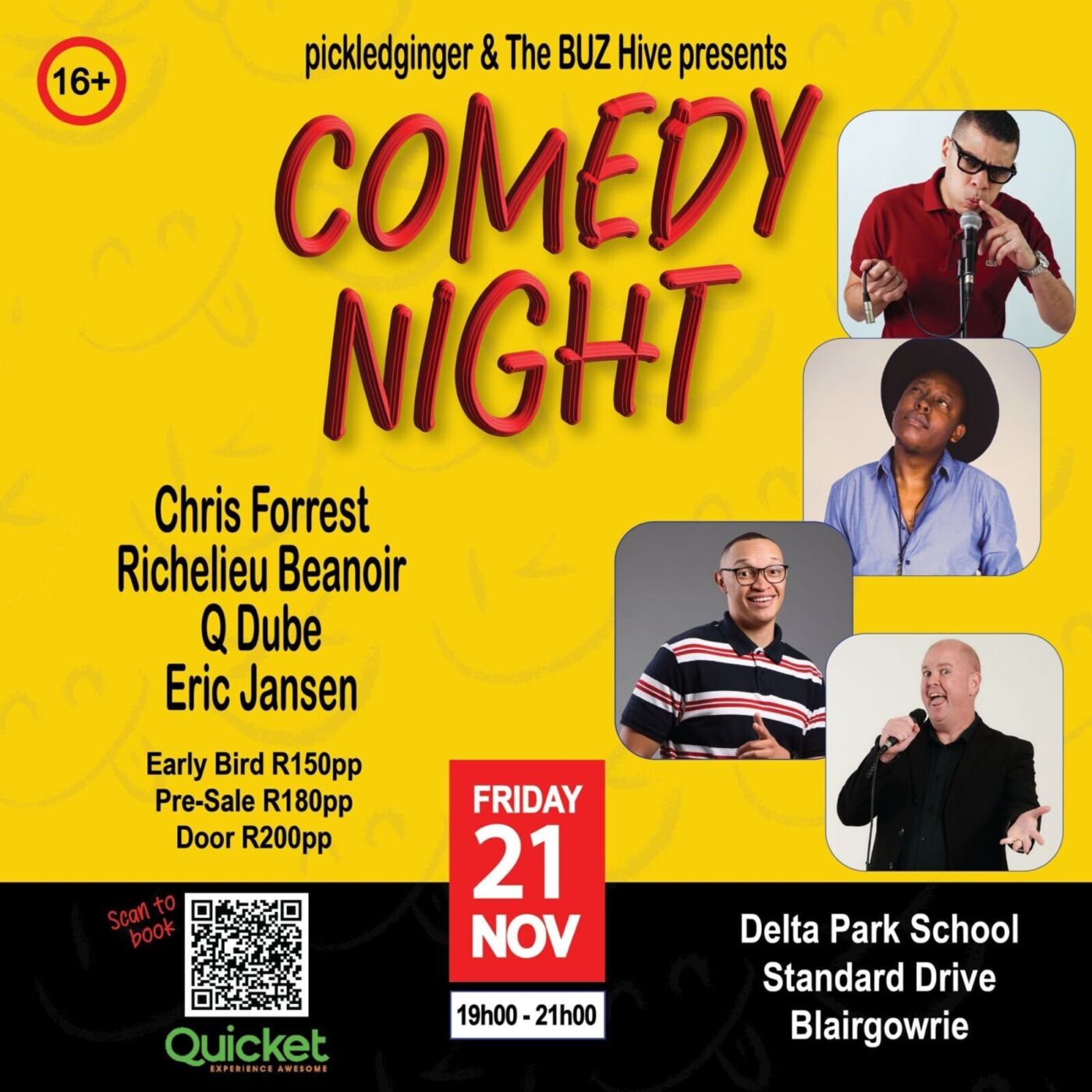 Pickledginger and the Buz Hive presents: Comedy Night – Constitution Hill