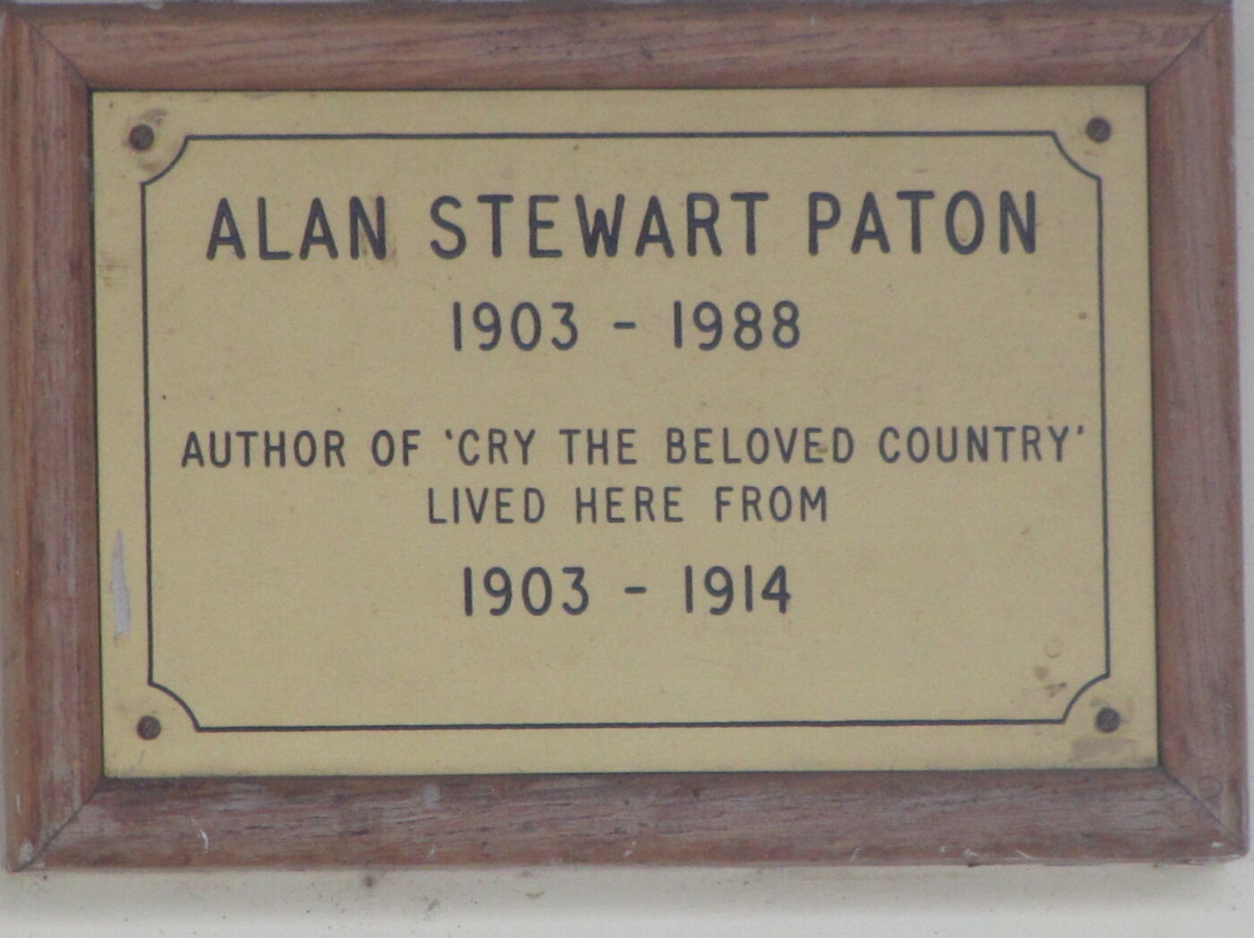 Flying through Alan Paton – Constitution Hill